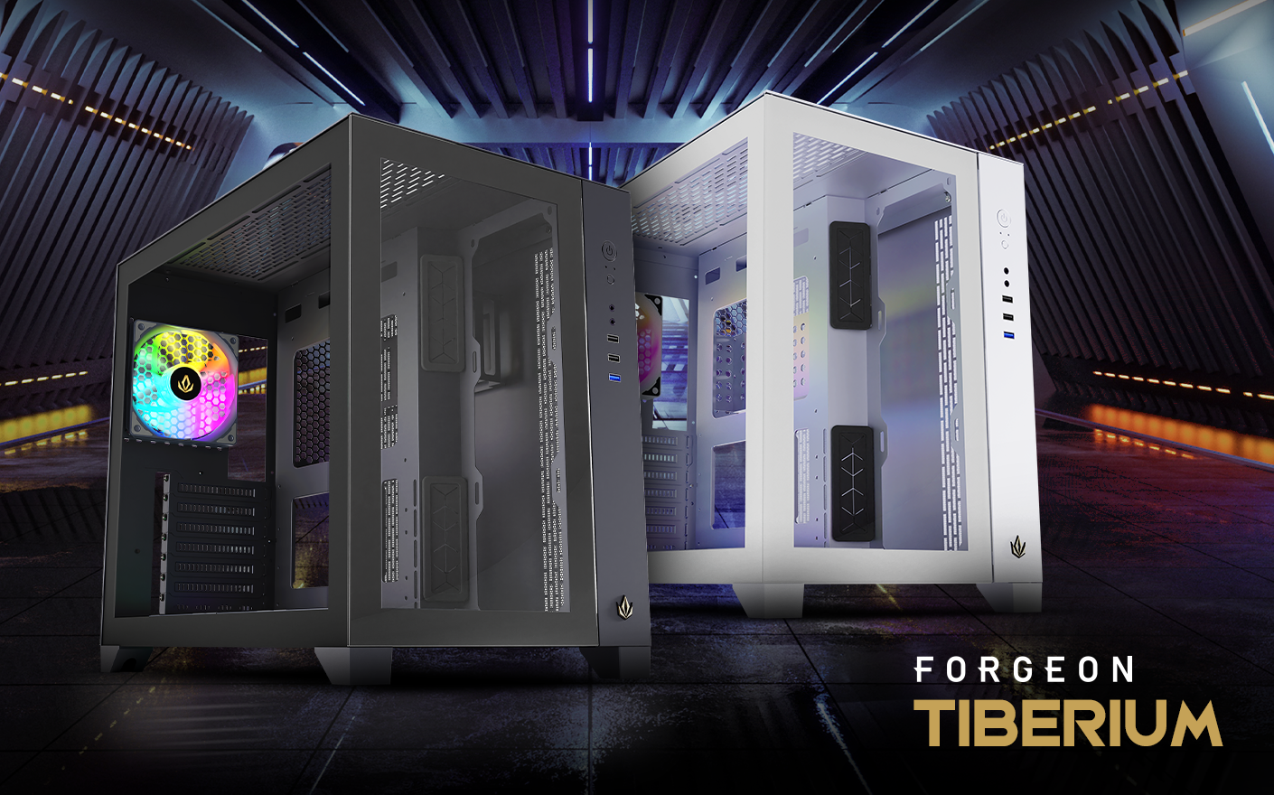 Forgeon Tiberium ARGB Verre Trempé USB 3.0 Noir | PcComponentes.fr