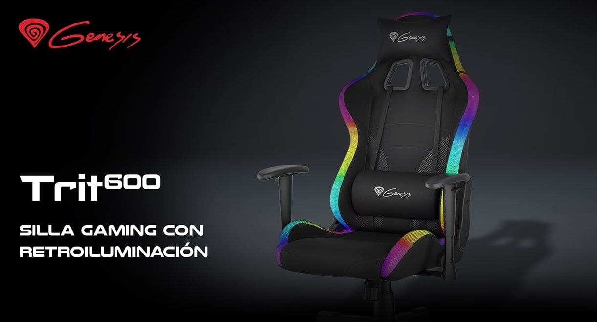 Genesis Trit 600 RGB Silla Gaming Negra | PcComponentes.com