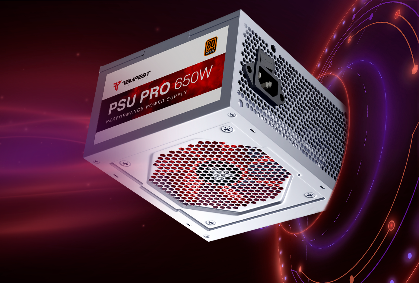 Tempest PSU PRO 650W 80+ Bronze Fonte de Alimentação Branca ...