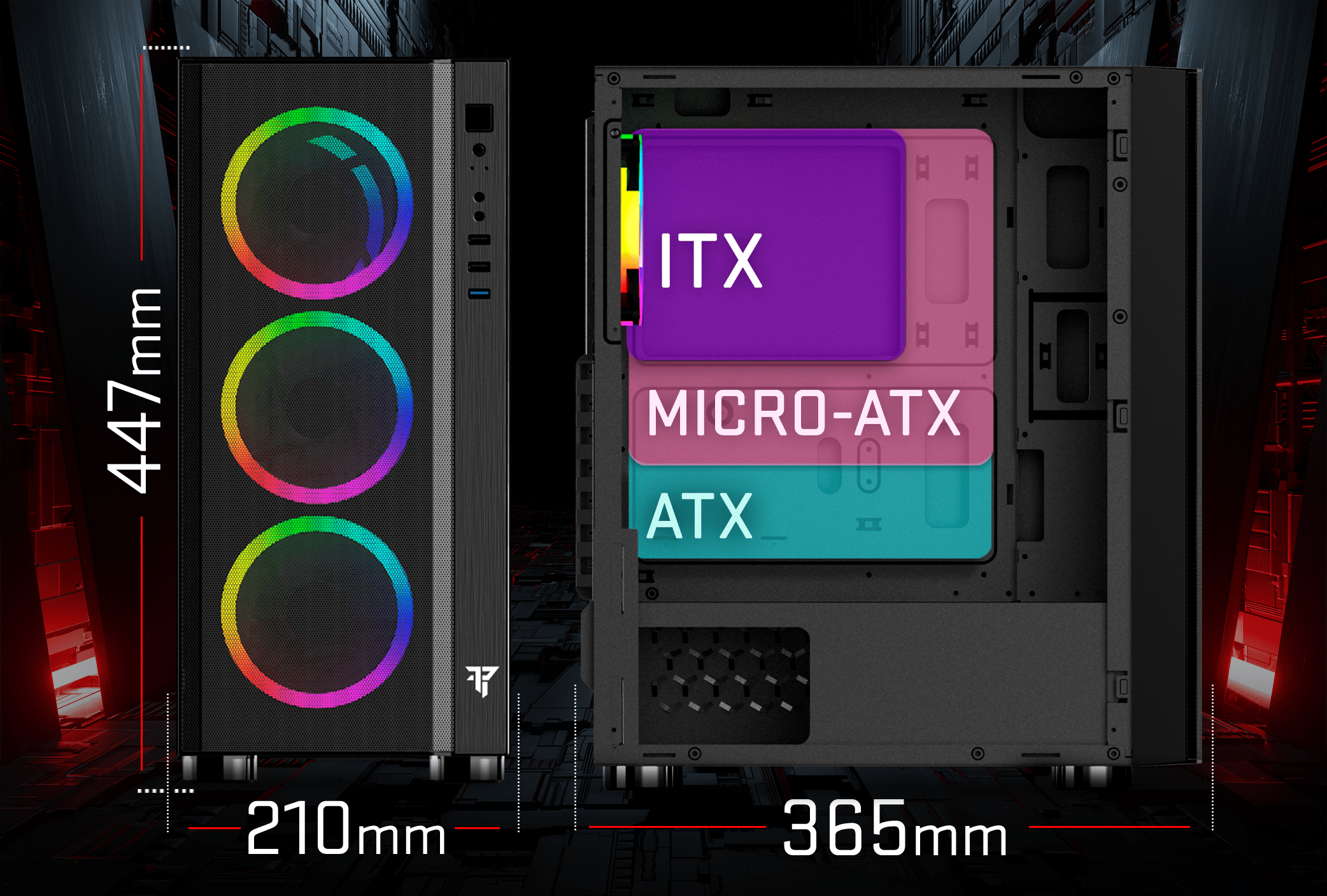 Tour Tempest Umbra RGB ATX Noir | PcComponentes.fr