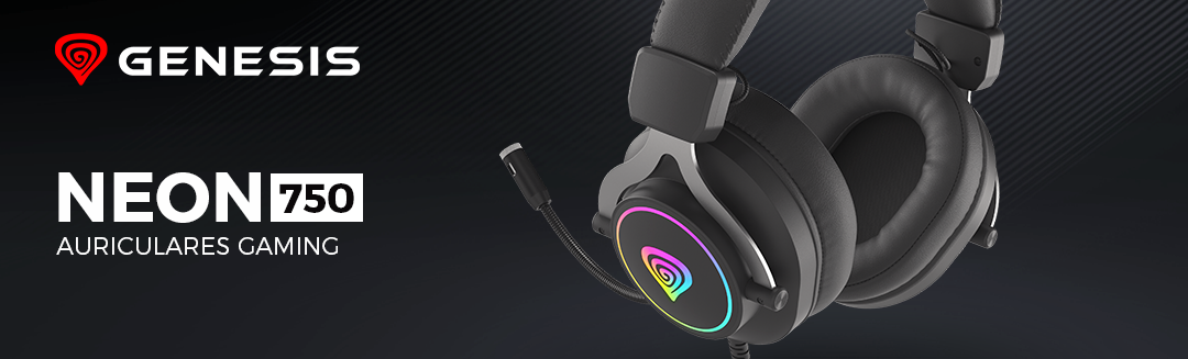 Casque Gaming Genesis Neon 750 RGB Noir | PcComponentes.fr