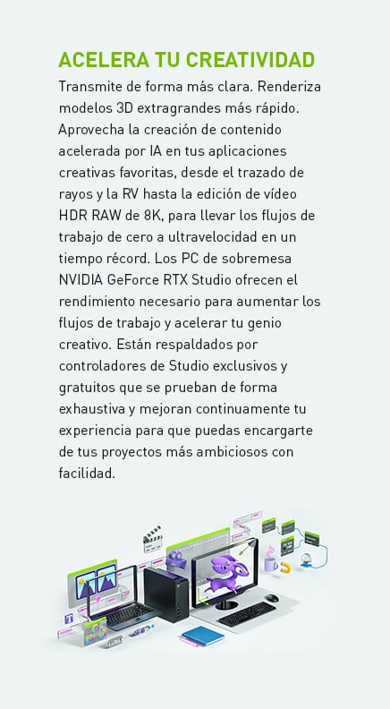 Descubre pc Nvidia Geforce Studio