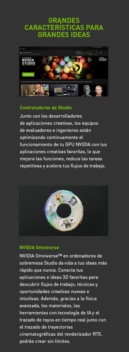 Descubre pc Nvidia Geforce Studio